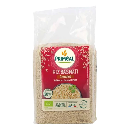 Primeal Riz basmati complet 1kg – Maparamed